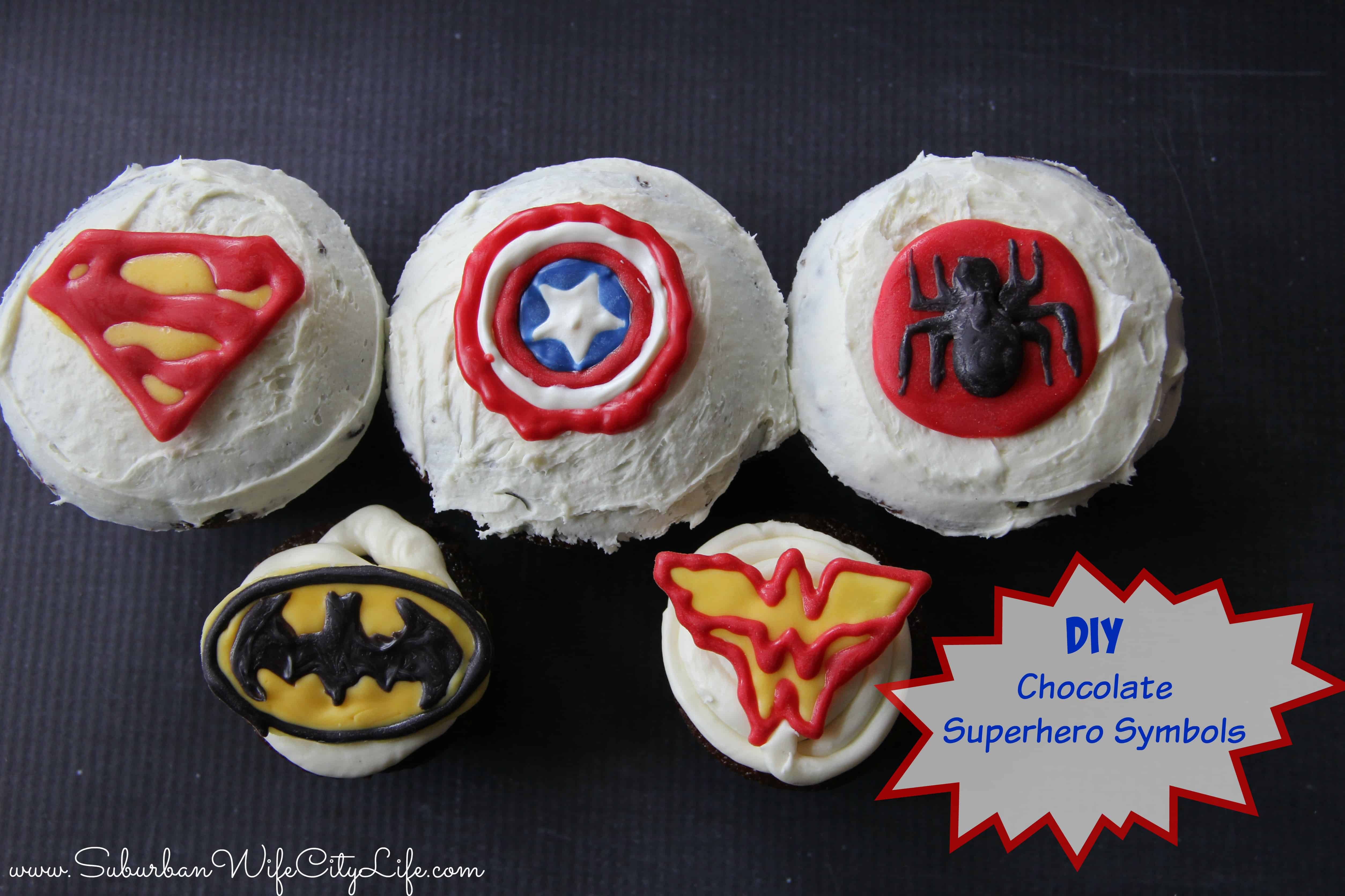 DIY- Chocolate Superhero Symbols | Suburban Wife, City Life