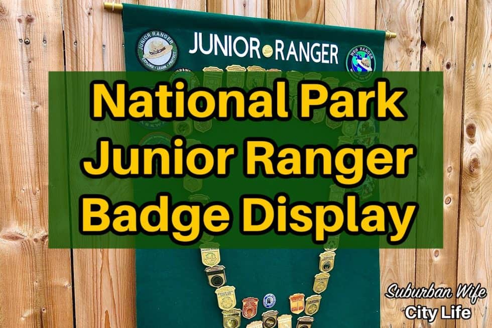 National Park Junior Ranger Badge Display - Suburban Wife, City Life
